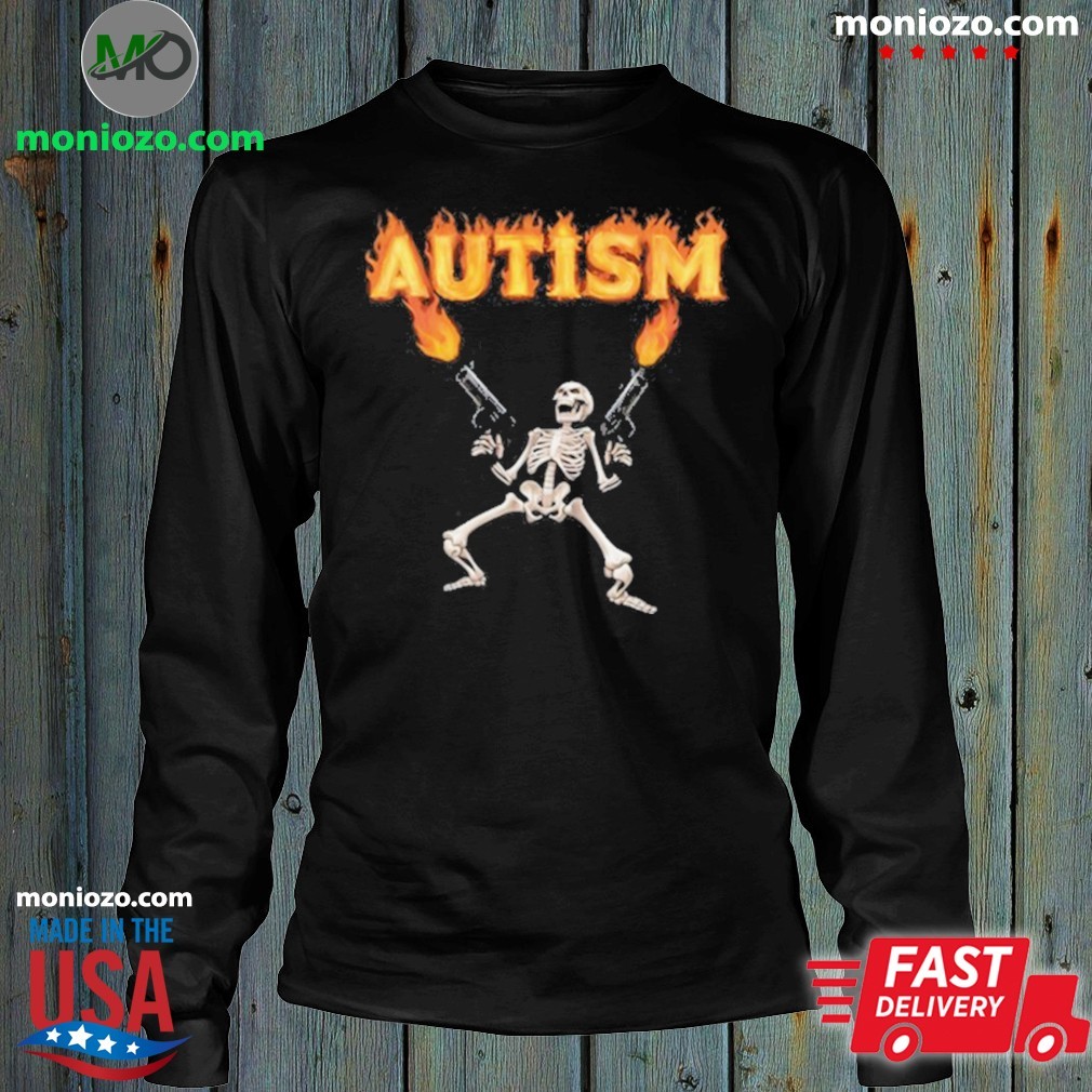 Official Autism Skeleton Funny T-shirts
