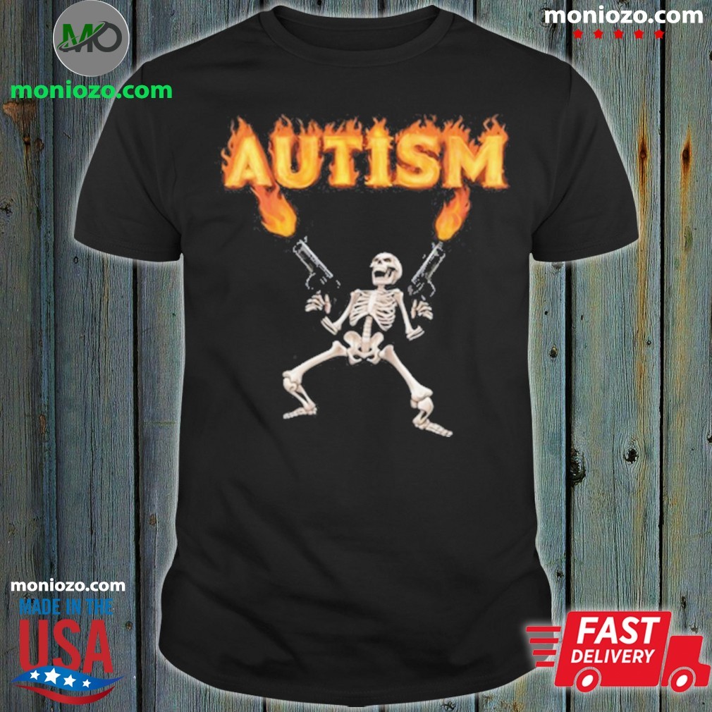 Official Autism Skeleton Funny T-shirts