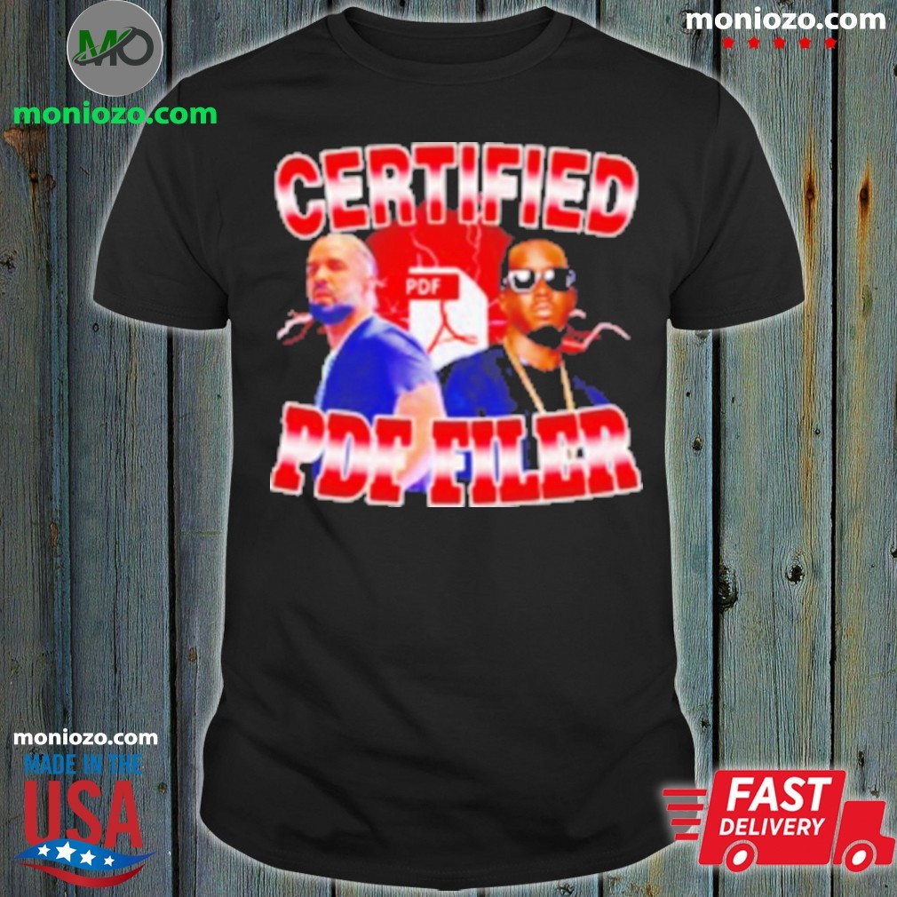 Original Certified PDF file Drake and Diddy Lightning T-shirt