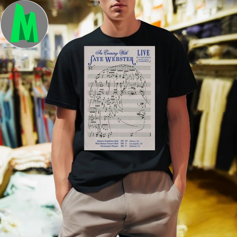 Faye Webster Atlanta Symphony Hall Atlanta, GA Oct 28 2025 Poster Shirt